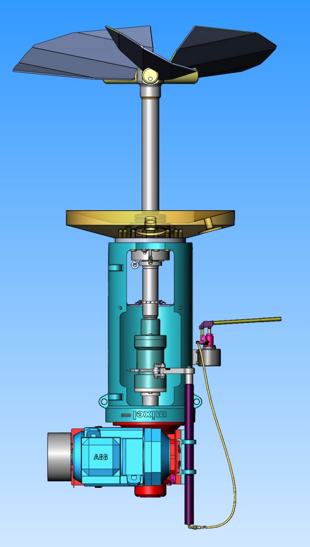 Bottom entry agitator Bottom Jet